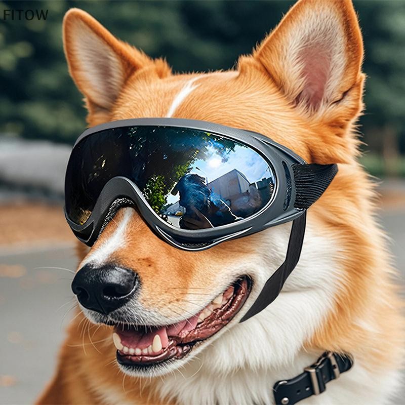 FITOW Dog Goggles Medium Large Breed Dog Sunglasses Adjustable Straps ...