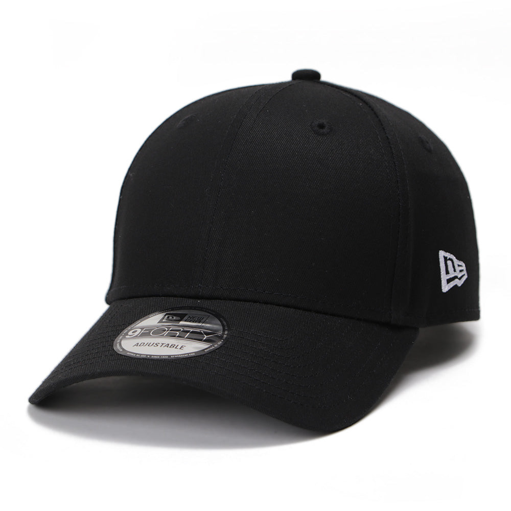 New Era Plain Black 9FORTY Adjustable Cap | Shopee Philippines