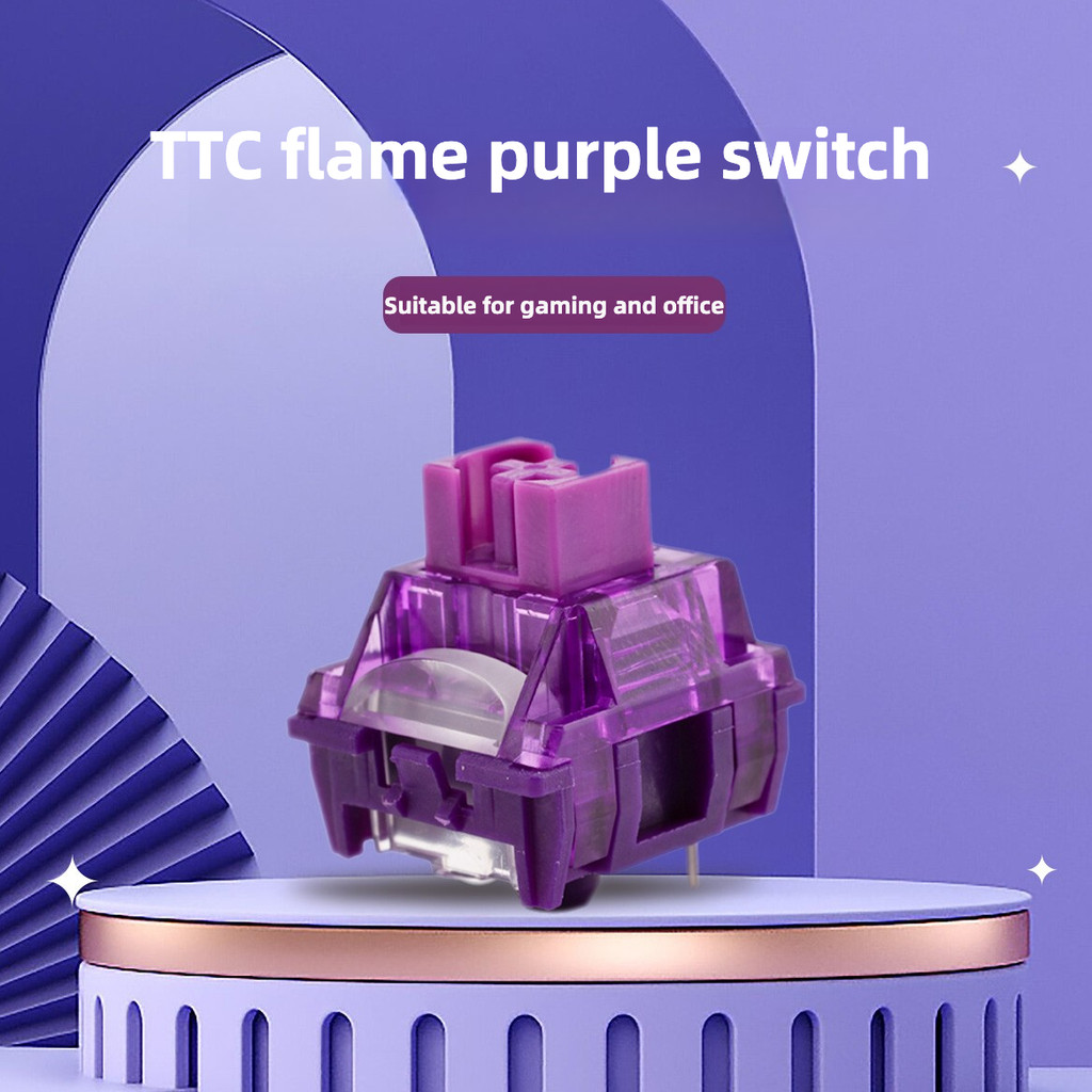 TTC Flame Purple Switch Shaft 42g Office Game Two Suitable HIFI Sound S ...