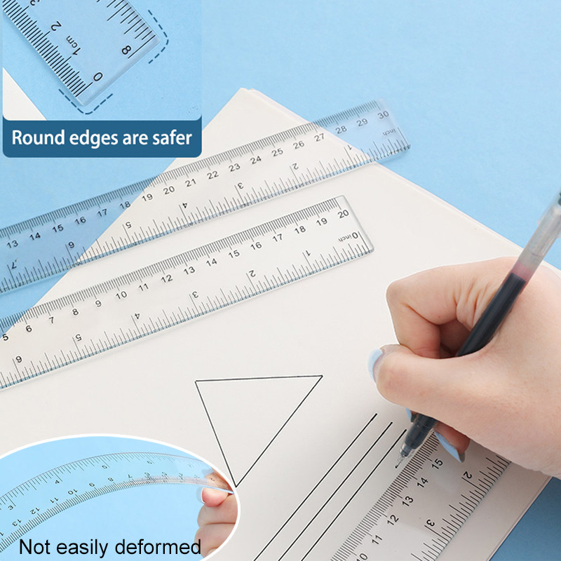 Ruler With Rounded Edges And Corners Of 15cm No Harm To Hands ...