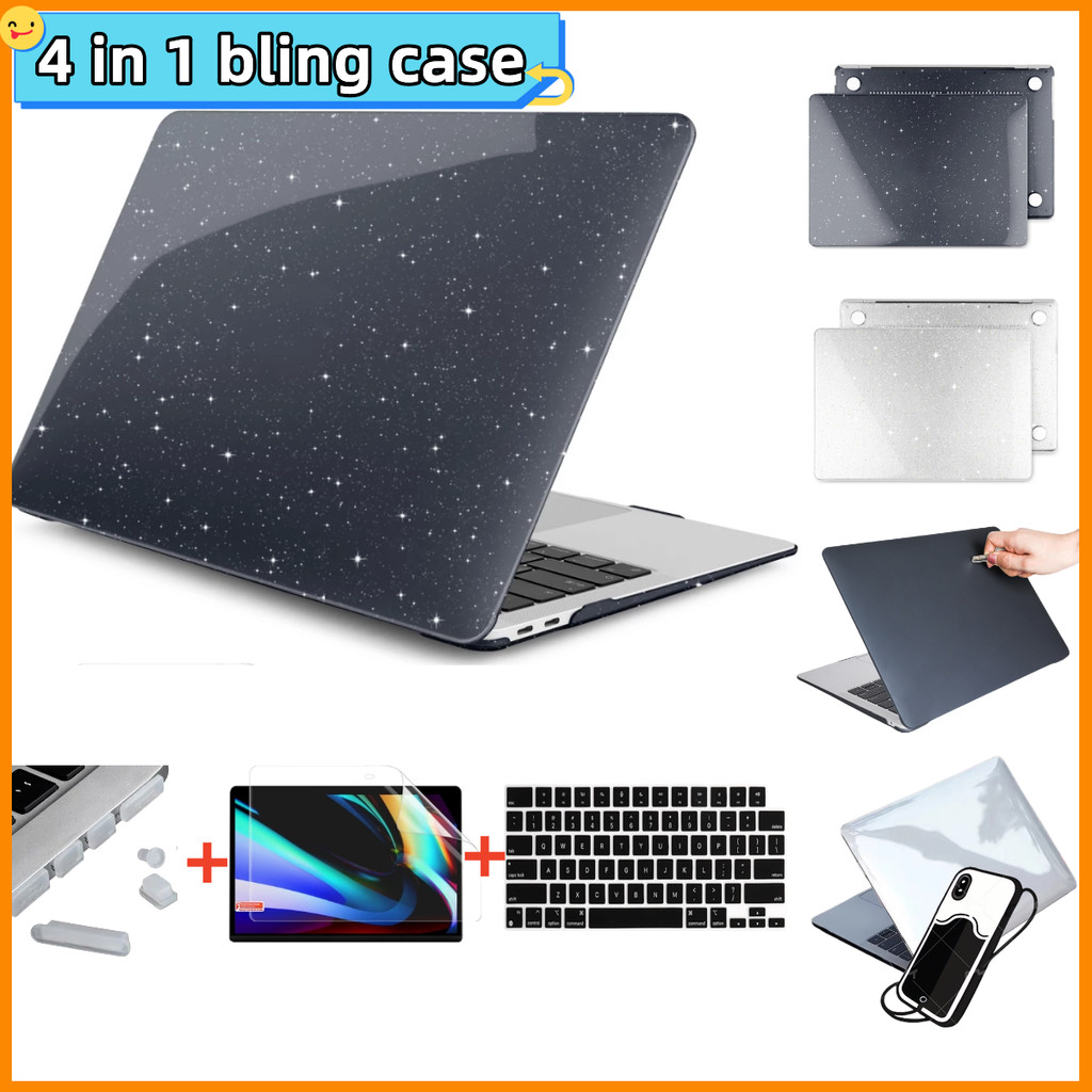 4 in 1 bling case for MacBook Air13.3 Air13.6 Pro13.3 Laptop case with ...