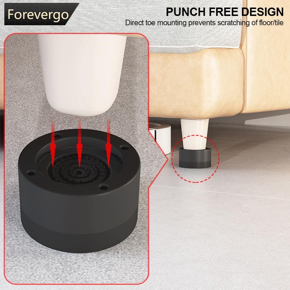 FOREVERGO Washing Machine Anti Vibration Pads Lifting Rubber Feet Anti ...