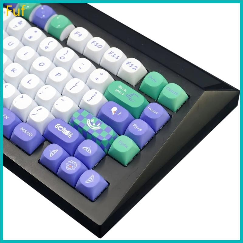 Fuf 131Keys Keycaps Cartoon Clown Theme PBT Keycap Set Enhances Typing ...