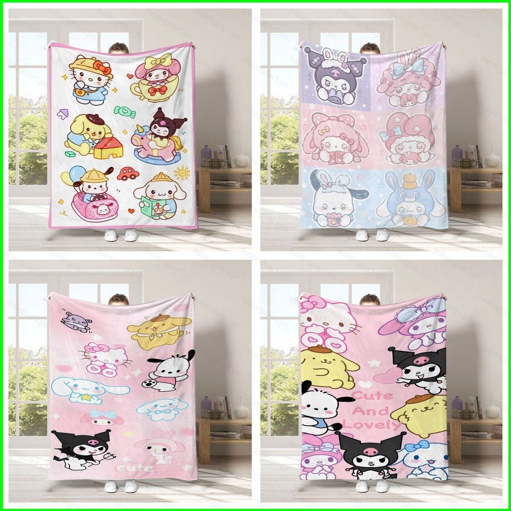 YB1 Sanrio Hello Kitty My Melody Cartoon Blanket Home Bedroom Office ...