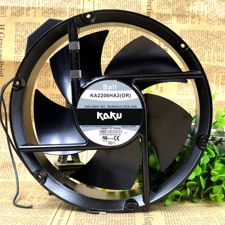 All-metal Round 22060 Axis Fan Cabinet 22cm Cooling Fan 220v High Wind ...