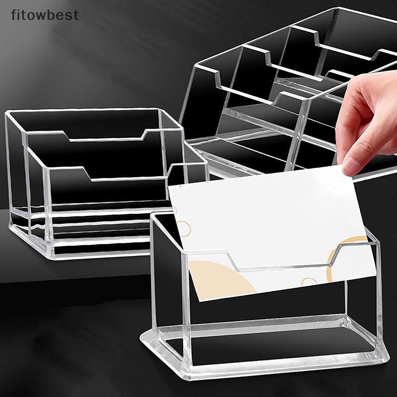 Fbph Transparent Business Card Rack High Capacity Desktop Business Card ...