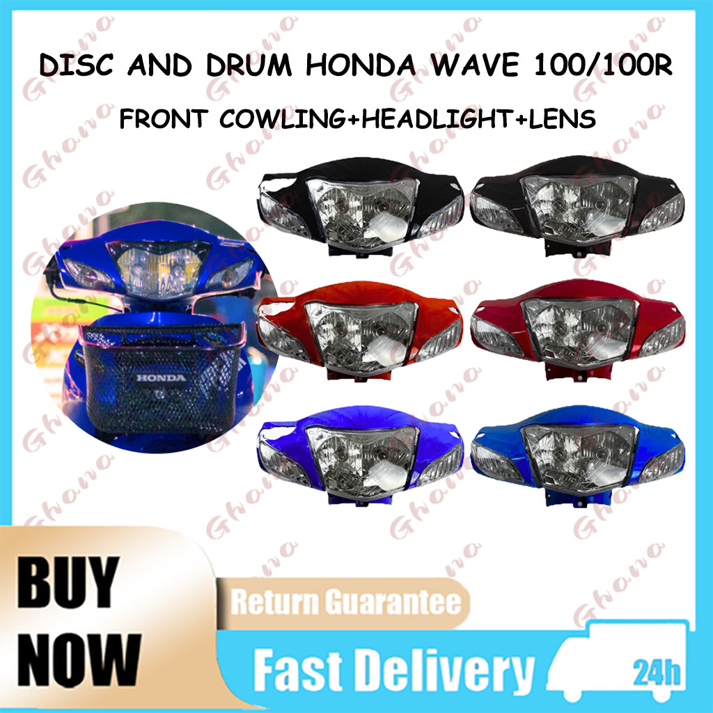 FRONT COWLING AND HEADLIGHT AND LENS DISC AND DRUM HONDA WAVE 100/100R ...