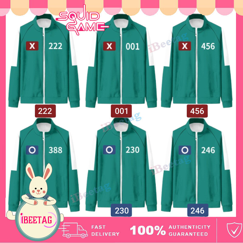 Season 2 Squid Game 456 Jacket Seong Gi-hun Men&Women Halloween Cosplay ...