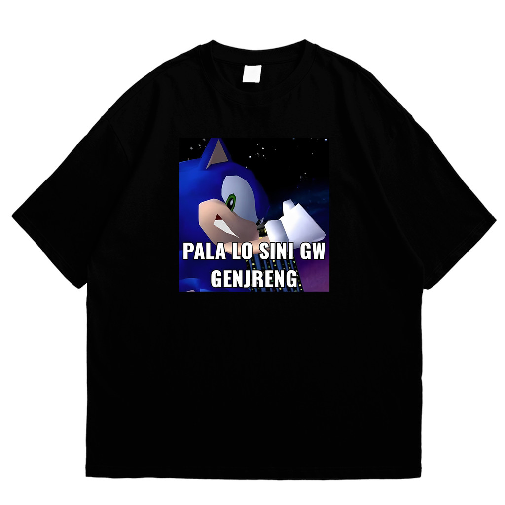 Sonic Sticker Meme T-shirt - Unisex Men Women - 24s Cotton Combed ...