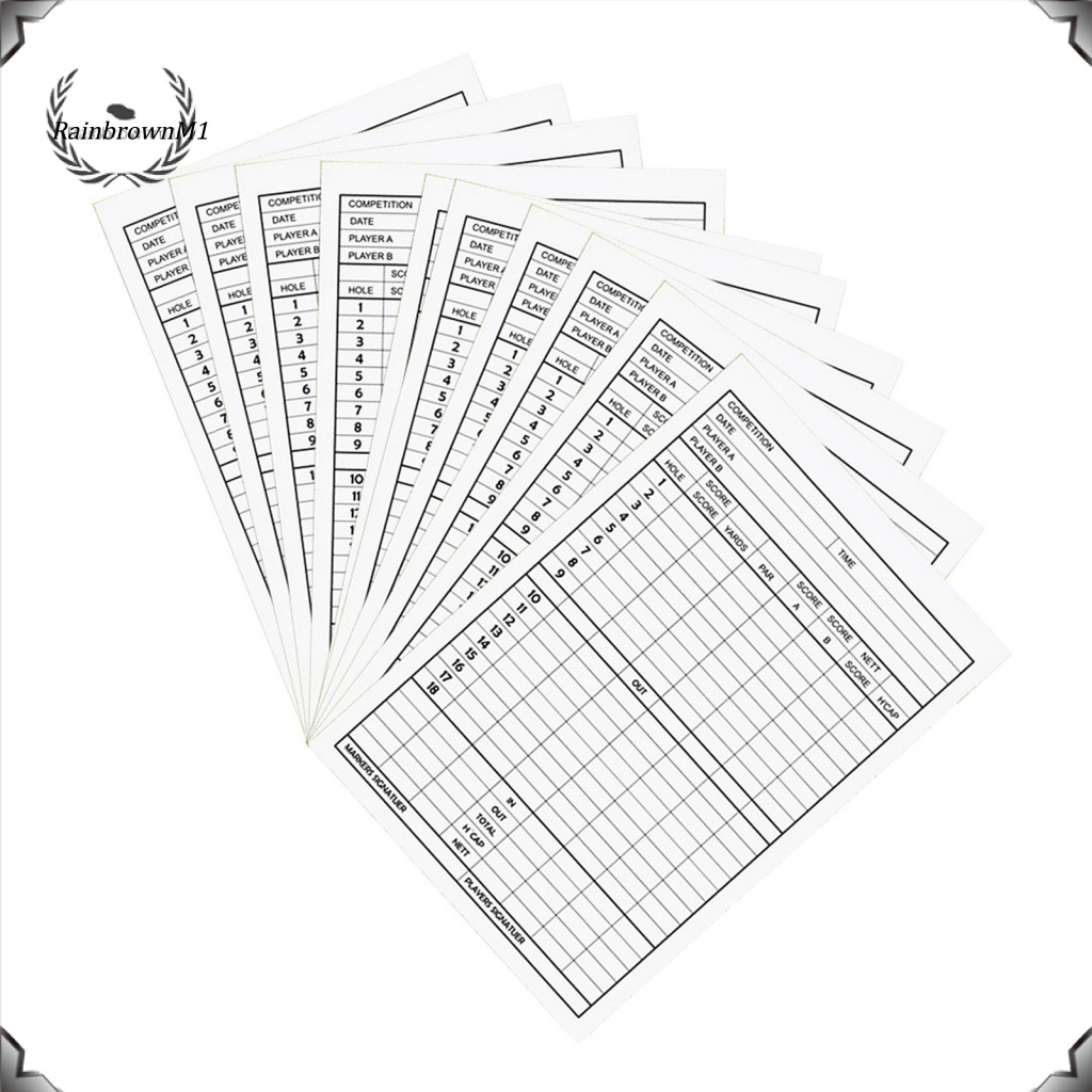[Rm] Durable Golf Scorecard Paper Premium Quality Golf Scorecard Paper ...