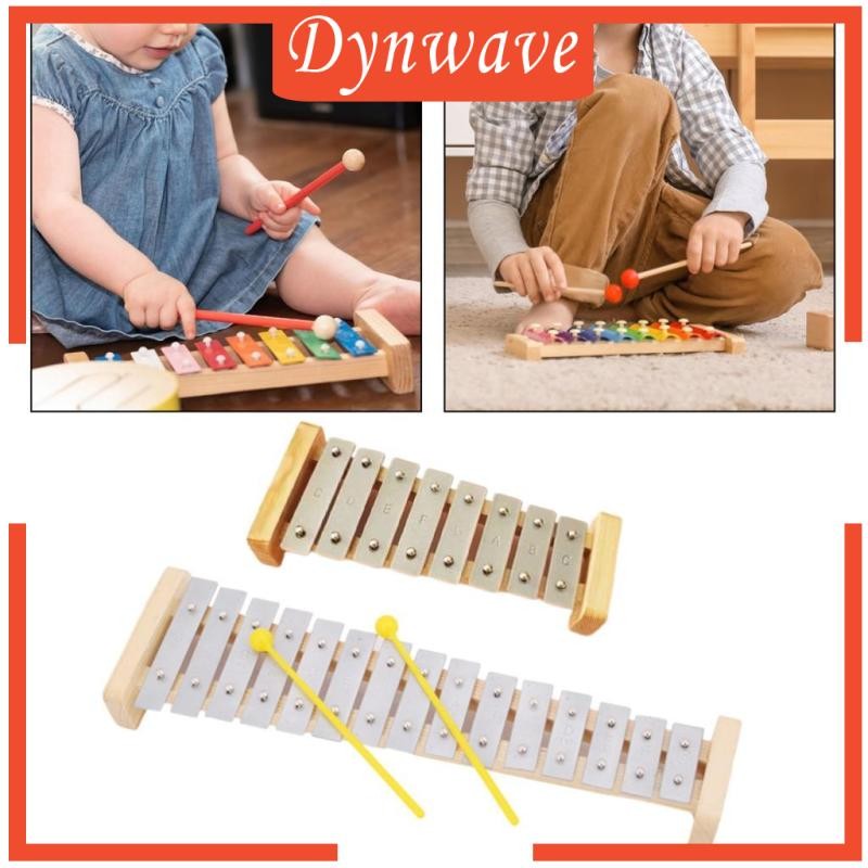 [Dynwave] Kids Wooden Xylophone Toy with 2 Mallets Baby Percussion ...