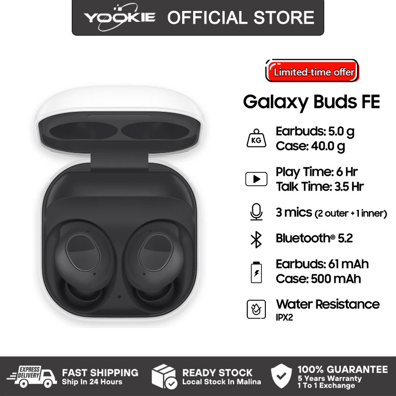 Yookie Galaxy Buds FE Wireless Buds Intelligent Noise Cancelling True ...