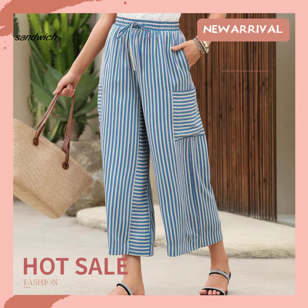 SAND Comfortable Pants for Women Drawstring Adjustable Trousers ...