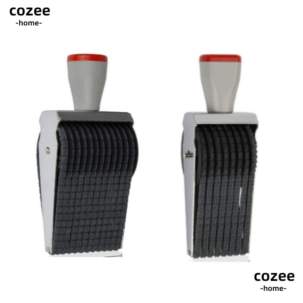 COZEE Rolling Wheel Stamp, 8 or 12 Digit Adjustable Number Stamp, DIY ...