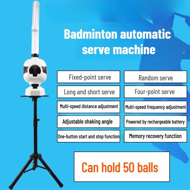 Badminton Auto Serving Machine，Portable Solo Practice Trainer For Home ...
