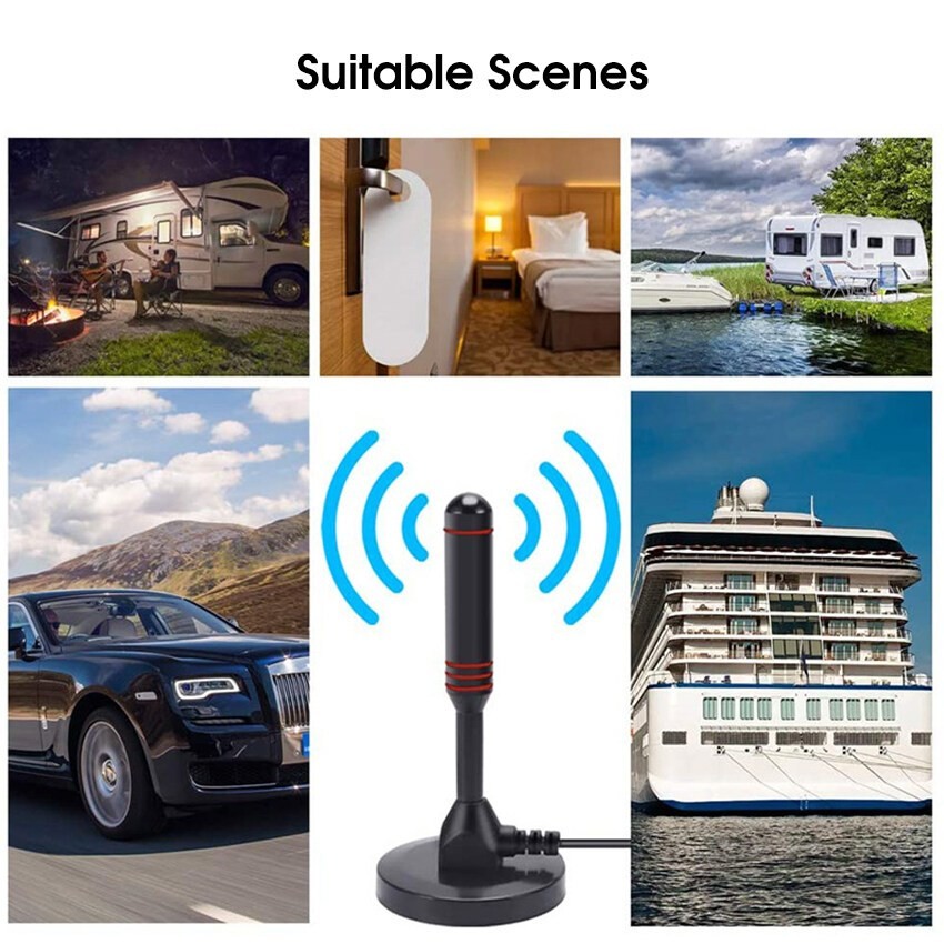 Super signal HD Digital Indoor Amplified TV Signal Receiver Antenna 200 ...