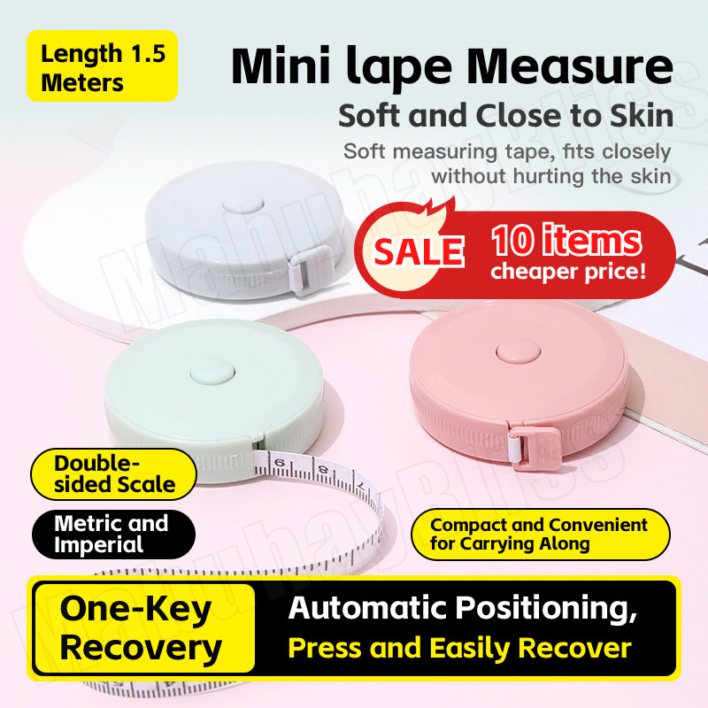 Multicolor Soft Tape Measure 1.5M - Dual-Scale Waterproof Tailor Ruler ...