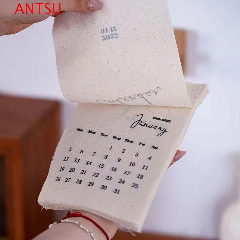 ANTSU 2025 Wall Calendar, With Holiday Marking 12 Month English Canvas ...