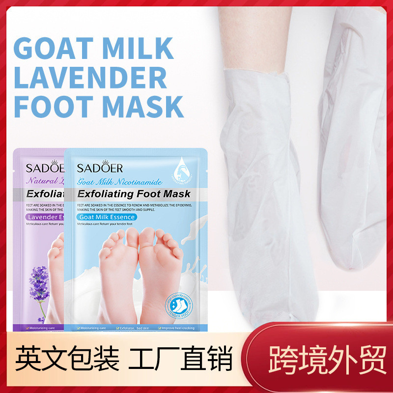 SADOER Goat Milk Exfoliating Foot Mask Hand Mask | Shopee Philippines