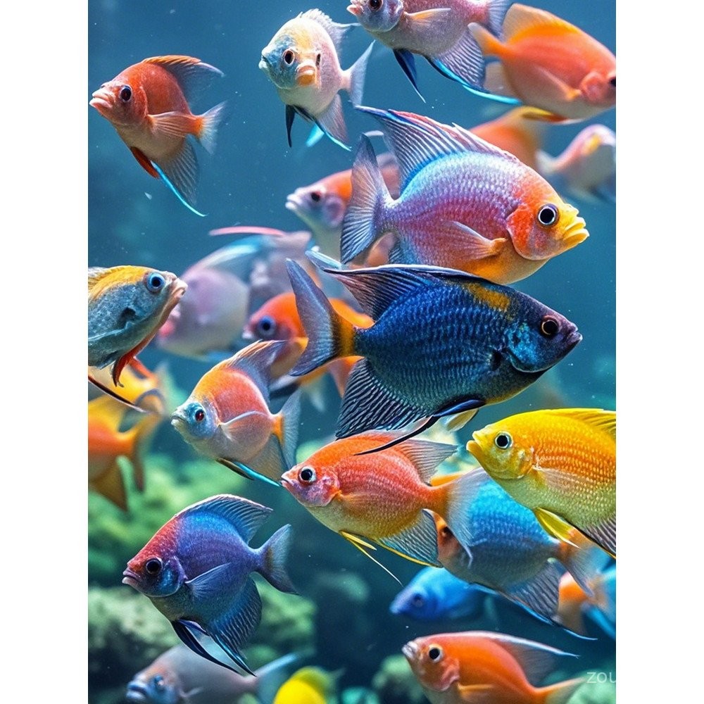 Angelfish Ornamental Fish Large Schooling Lazy Small Freshwater Easy to ...