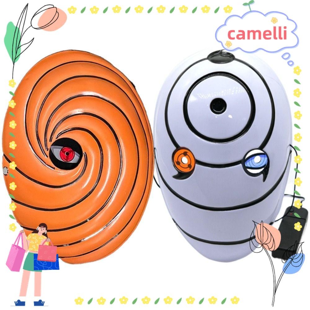 CAMELLI Glowing Naruto , Tobi Uchiha Obito Sharingan Face Cover ...