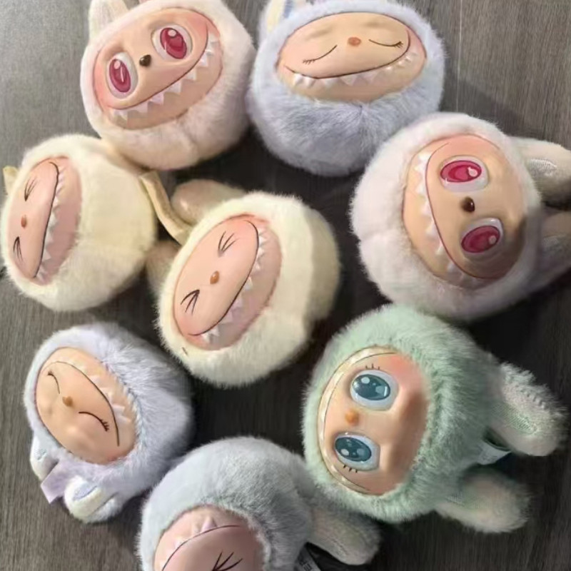 Labubu V2 Head Plush Keychain Cartoon Bag Pendant Accessories Stuffed ...