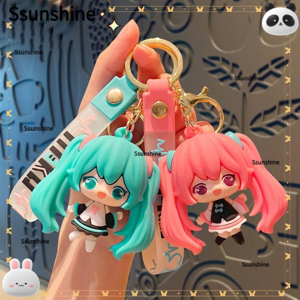 SSUNSHINE Hatsune Miku Keychain, Anime Figure Cartoon Bag Pendant, Cute ...