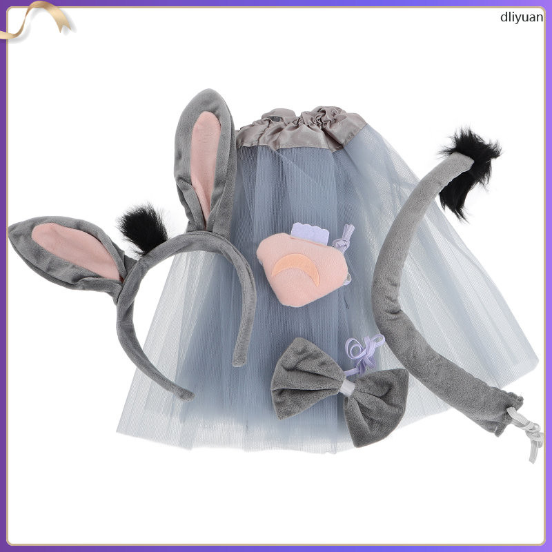 1 Set Kids Donkey Costume Accessories Set Halloween Cosplay prop Donkey ...
