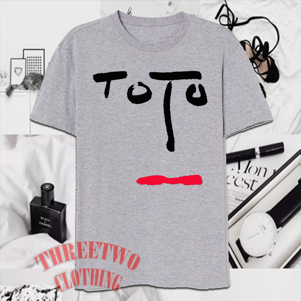 Toto Face Men'S Grey T-Shirts New Hot Selling Men's Clothing Featured ...