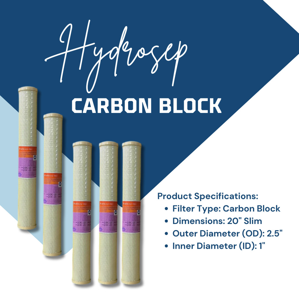 Hydrosep Carbon Block Filter CTO 20'' SL | Shopee Philippines