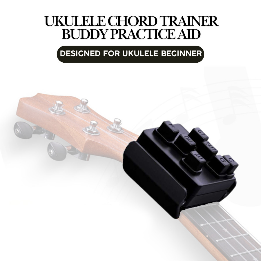 Portable Ukulele Chord Trainer Buddy Practice Aid Learning System for Beginner Musical Learning ...
