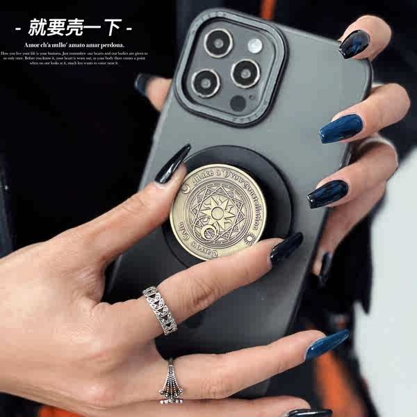 magsafe popsocket pop socket Niche Creative Lucky Coin Magsafe Snap ...