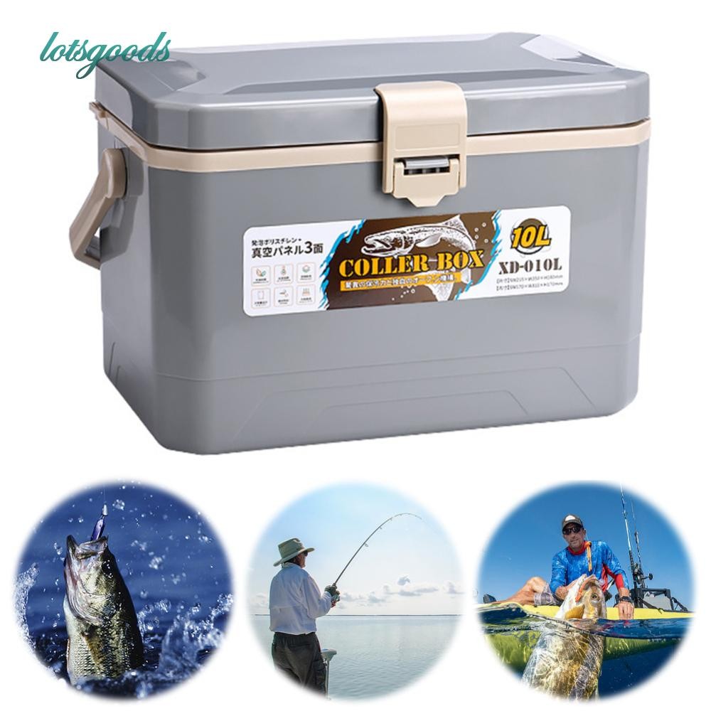 Fishing Box Camping Cooler Box 10L Live Fish Bucket Car Ice Bucket Live ...