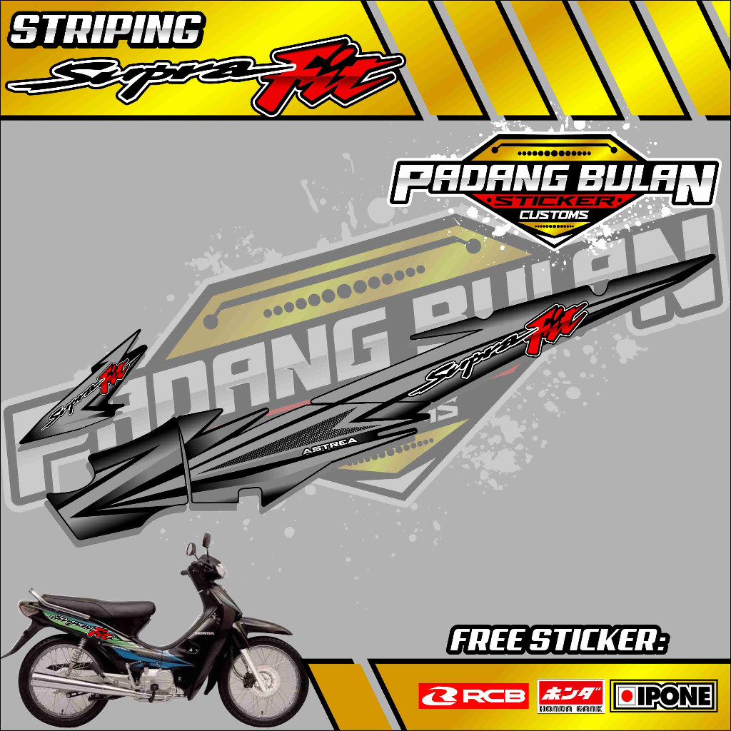 HONDA SUPRA FIT OLD VARIATION STRIPING / OLD SUPRA FIT VARIATION ...
