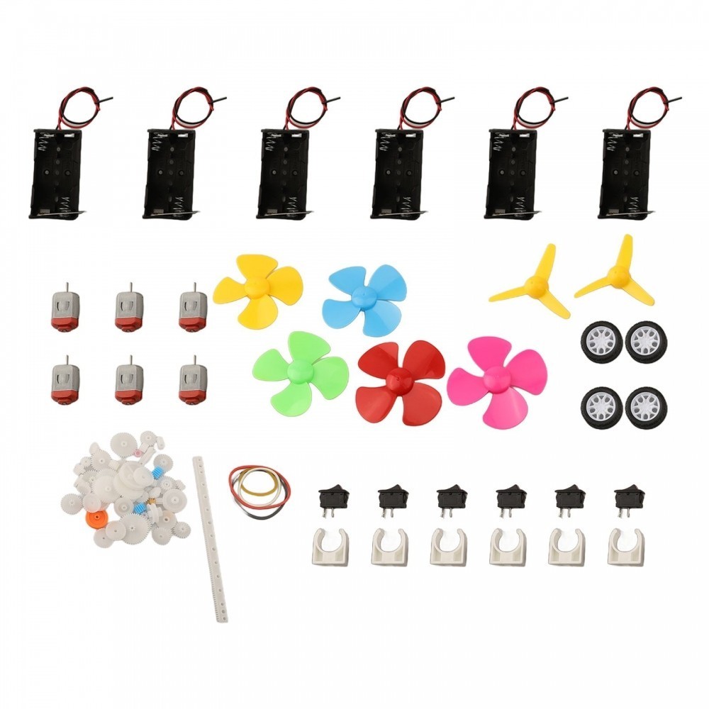 Mini Electric Motor Kit with Props and Battery Holders Perfect for STEM ...