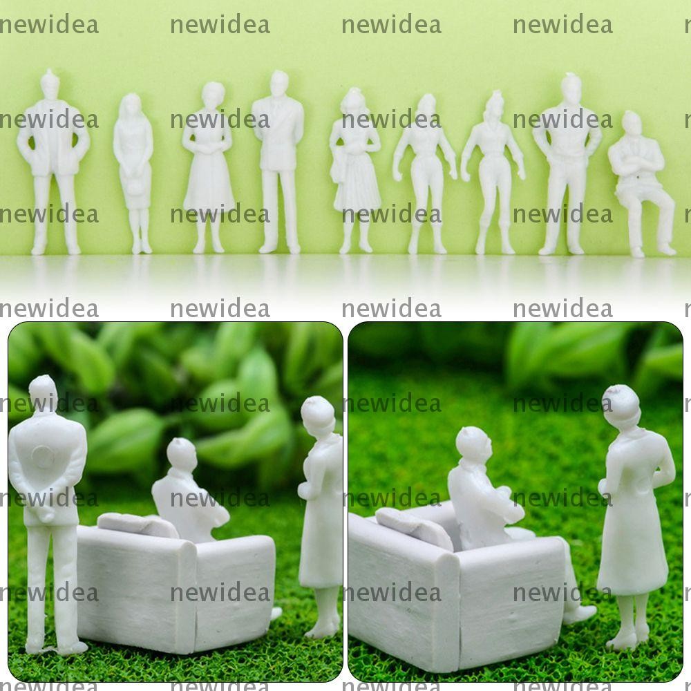 NEWIDEA 200pcs People Figures ABS Plastic Human Scale Hnadmade Scale ...