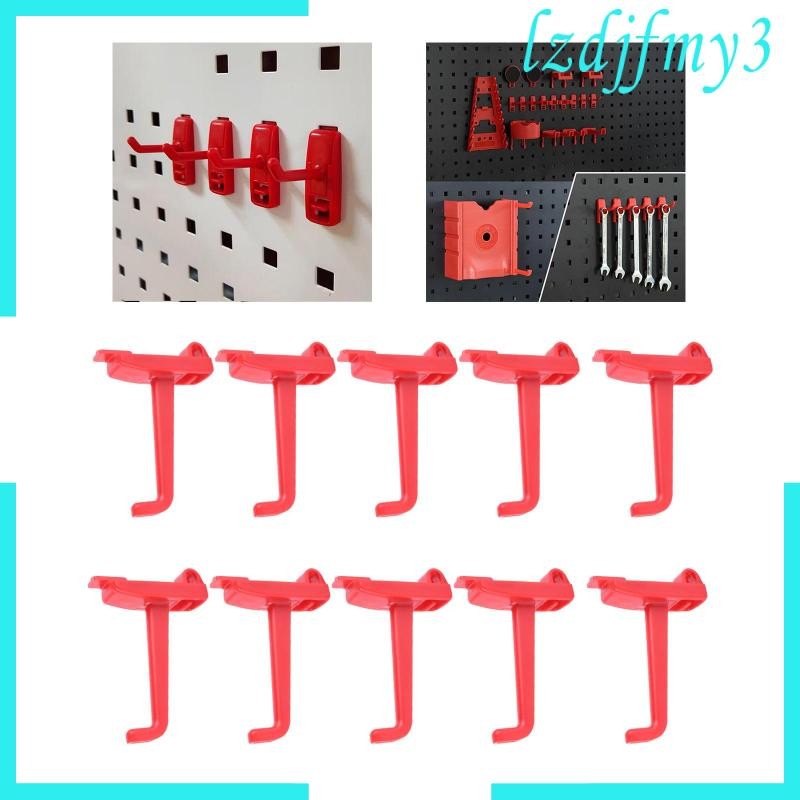 [Lzdjlmy3] 10x Pegboard Hooks Peg Board Wrench Organizer Rack Device ...