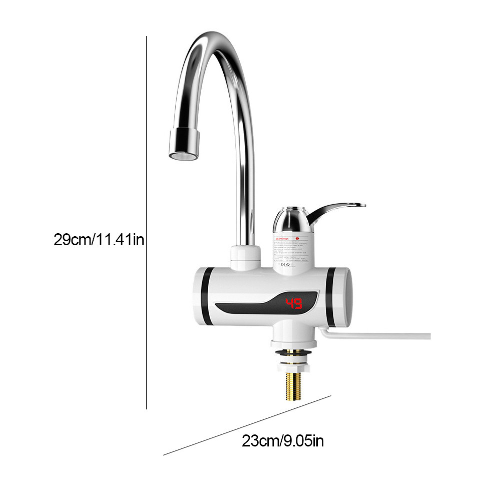 Electric Instant Heating Faucet 3000W Fast Heating Tap Temperature ...