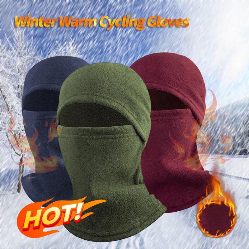 Winter Warm Fleece Balaclava Cycling Beanie Hood Face Mask Winderproof ...