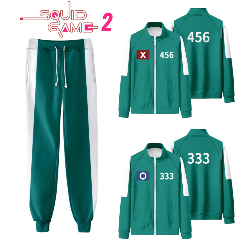 Squid Game 2 Jacket 456 Seong Gi-hun Men&Women Halloween Cosplay ...