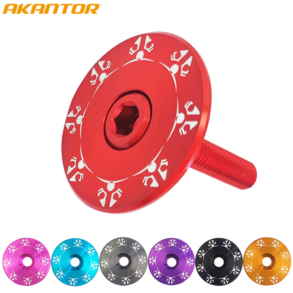 Bicycle Headset Cap Burnt Blue Bike Stem Headset Top Cap Cover with ...