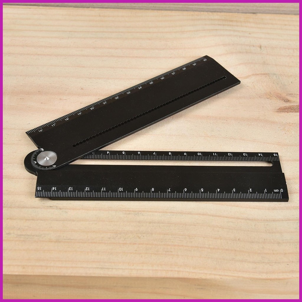 Angle Finder Ruler Carpenter Reversible Scriber Ruler Geometry Sliding ...