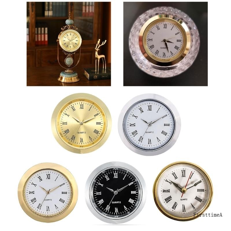 FE Decorative Miniature Clock Insert with Roman Dials for Clock Project ...