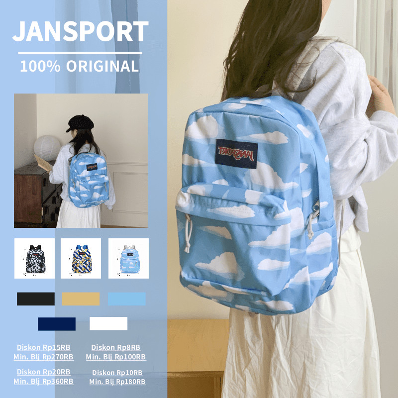 Jansport School Bag Original 100% Korea Women's Nylon Travel School ...