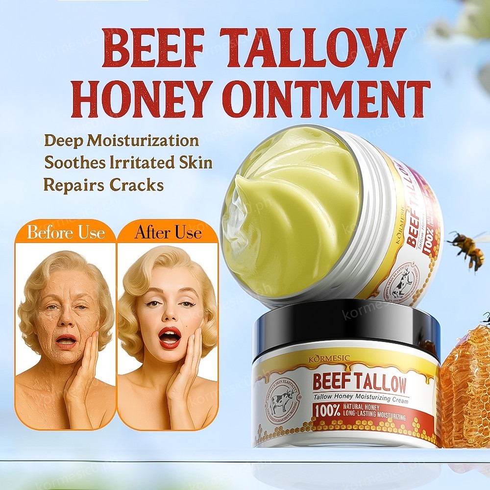 KORMESIC Beef Tallow Honey Moisturizing Cream 120g | Deep Hydration ...
