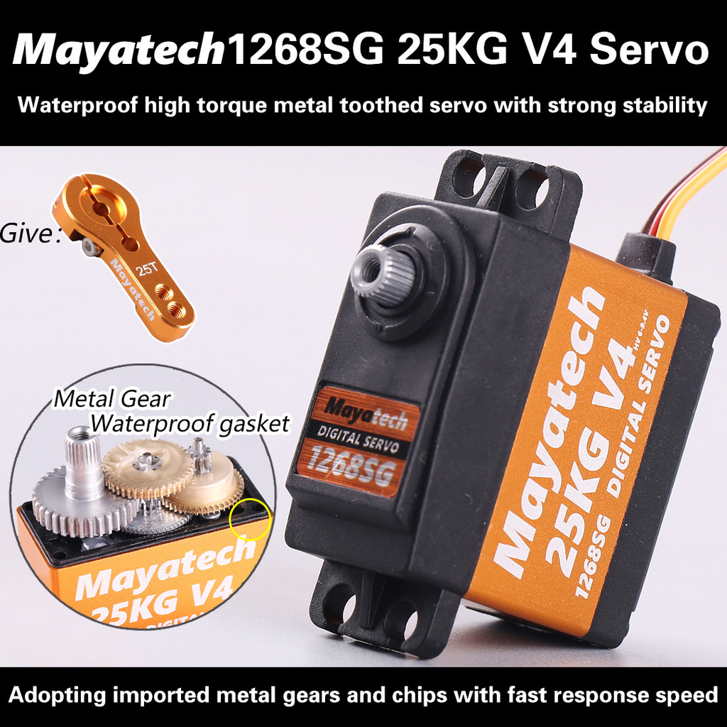 Mayatech 1268SG V4 25KG Digital Servo Motor With High Torque, Splash ...