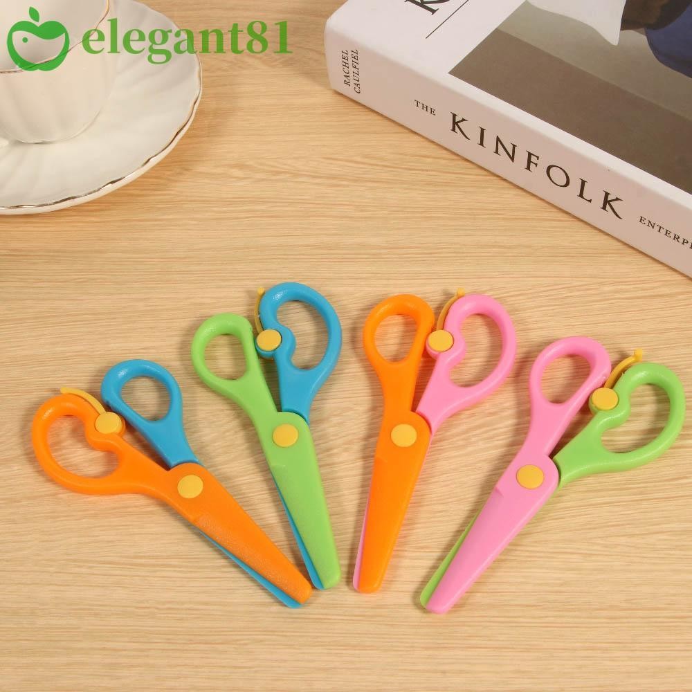 ELEGANT81 Round Head Scissors Safety Mini Shear Album Scrapbook Photo ...