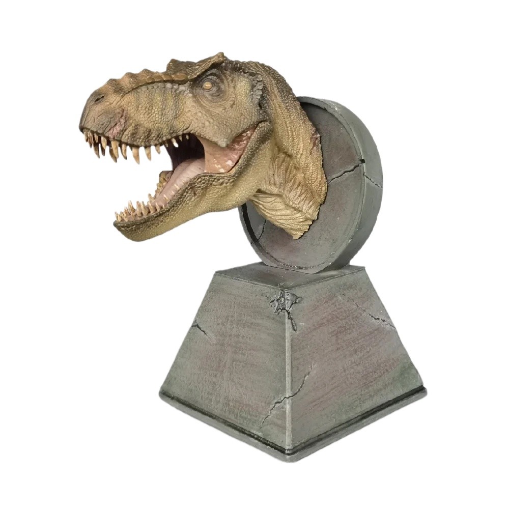 Nanmu Dinosaur Dragon Tyrannosaurus Rex Alpha Head Busts Statue With ...