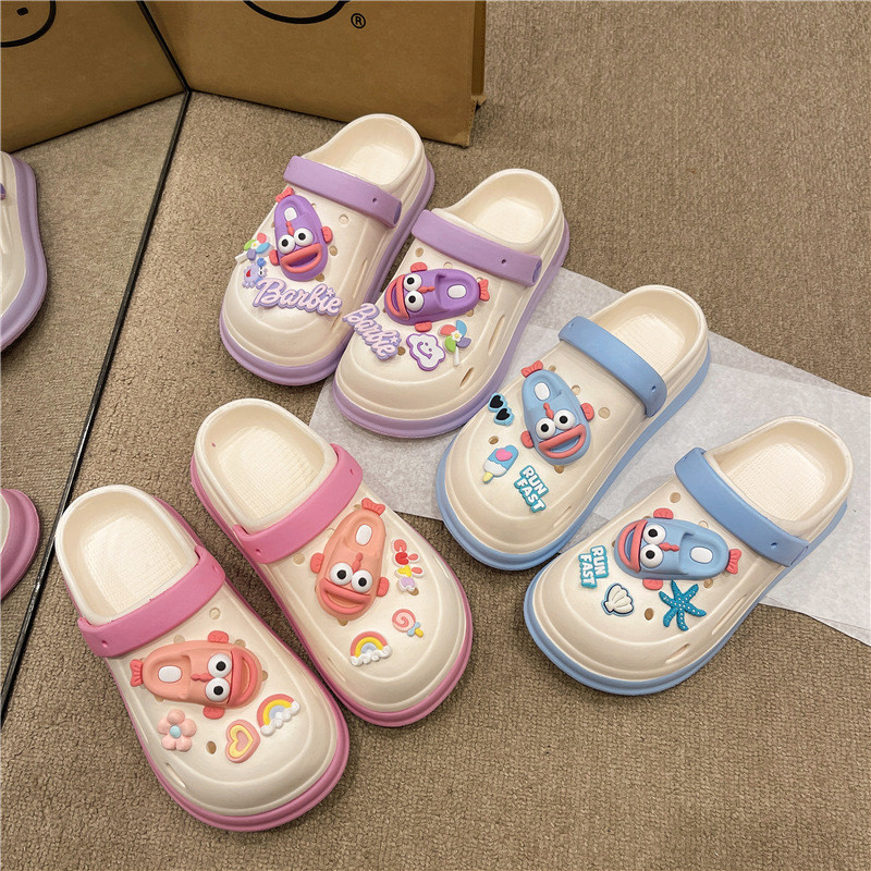 2025 Cute Cartoon Platform Mules For Women Soft Closed-Toe Summer ...