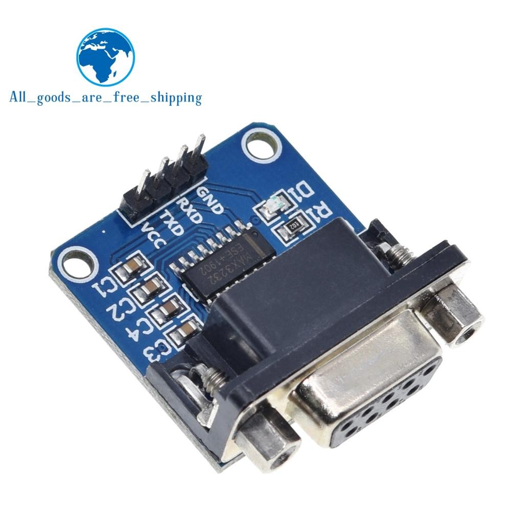 MAX3232 RS232 to TTL Serial Port Converter Module DB9 Connector MAX232 For Arduino | Shopee ...